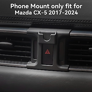 BEHAVE Magnetic Phone Holder for Mazda CX5 2024-2017,360°Adjustable Car Phone Mount fit for Magsafe iPhone,Compatible for iPhone,Android Smartphones