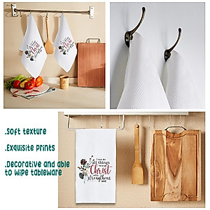 ZWZXR Christian Kitchen Towels,Dish Towels Dishcloth,Bible Verse Scripture Galatians 4:13 Decor Dish Towels for Kitchen,Towels for Kitchen 16X24,Christian Girls Women Gift (011)