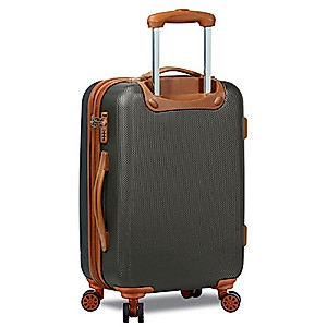 Dejuno Legion New Generation 3-pc Hardside Spinner TSA Combination Lock Luggage Set,Expandable, Charcoal, 3-Piece