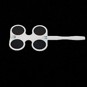 4 Units Optical Flipper Optometry Plastic Flip Trial Lens Plastic Confirmation Flipper Ophthalmic Flipper Optical Instruments (4pcs/Set (±0.50, ±1.00, ±1.50, ±2.00))