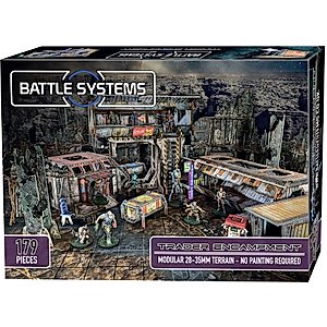 Battle Systems - Modular Tabletop 3D Gaming Sci-Fi Terrain - Perfect for 28mm-35mm Miniatures and Figures - No Painting Required - Science Fiction Aliens 40K Wargame