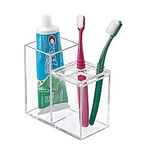 iDesign Clarity Wall Mount Nail Polish Storage Rack with 3 Shelves for Bathroom, Closet, Bedroom, Set of 1, Vanity Organizer