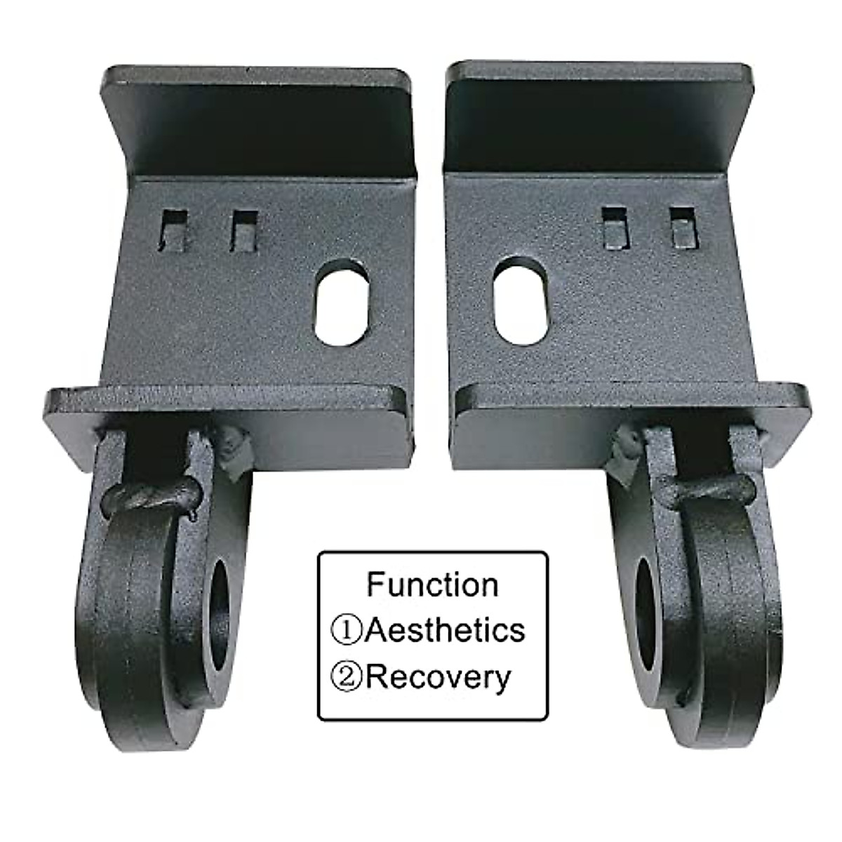 Fivepine Front Demon Tow Hook Bracket with 3/4 inch Shackles Fit for Toyota Tacoma 2009-2021 Demon Shackle Mount