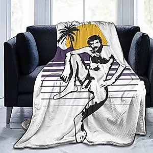 Tom Selleck Blanket Ultra-Soft Micro Fleece Blanket Warm Cozy Plush Bed Blanket Lightweight Sofa Throw Blanket