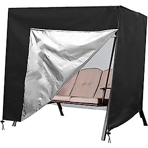 Outdoor Swing Cover 3 Seater Hammock Patio Cover Furniture Garden Glider Chair Cover Heavy Duty Patio Furniture Covers All Weather Protection 87" Lx49'' Wx67'' H