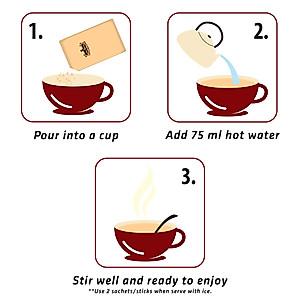 King Coffee Premium Instant Coffee - 3 in 1 Vietnamese Coffee Blend w/Creamer & Sugar - 88 Single Serve Instant Coffee Packets (1 Bag - 88 Sticks)