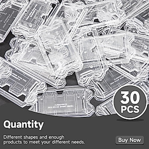 NC EBCO 30 Pieces Action Figure Display Stands Clear Doll Model Support Stand for 3 75 inch Action Figures … Transparent Action Figure Dispaly Stand Base