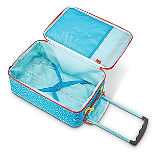 AMERICAN TOURISTER Kids' Disney Softside Upright Luggage,Telescoping Handles, Mickey, Carry-On 18-Inch