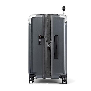 Travelpro Platinum Elite Hardside Expandable Spinner Wheel Luggage TSA Lock Hard Shell Polycarbonate Suitcase, Vintage Grey, Checked Medium 25-Inch