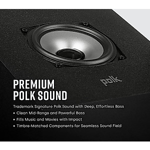 Polk Dolby Atmos Home Theater System Bundle with Denon AVR-S570BT