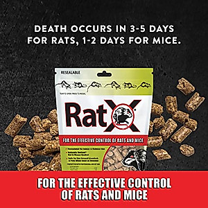 RatX 18oz Bag All-Natural Poison Free Rat and Mouse Control Pellets