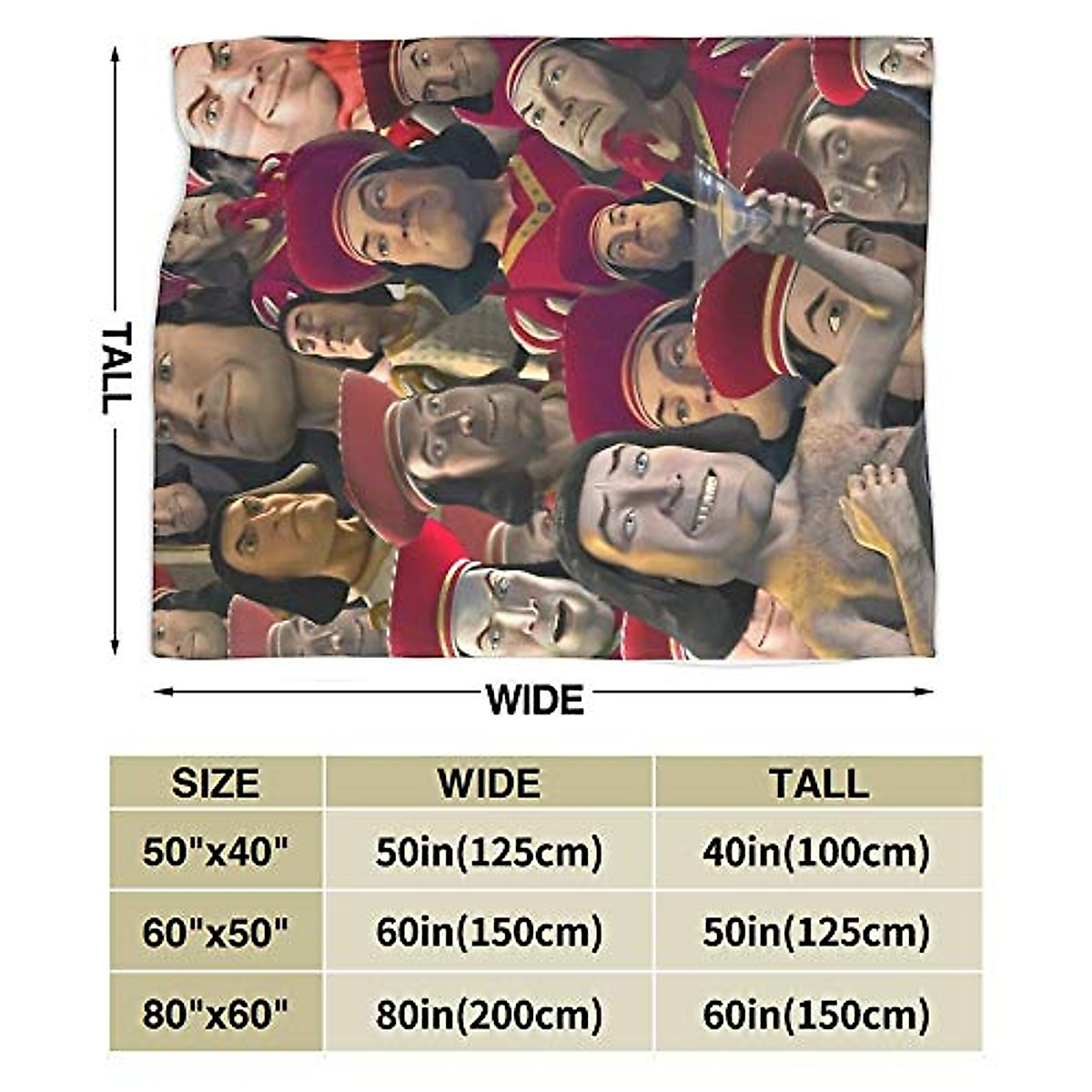 Gifts for Women Throw Blankets Baby Warm ,for Sofa, Bed,Living Room, Durable Home Decor Flannel Blanket for Adult and Kids (50"x40")