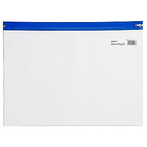 Snopake A3 480x350mm Zippa Bag 'S' with Zip Strips - Transparent/Assorted (Pack of 5)