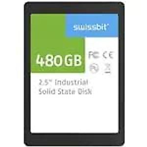 Swissbit SFSA480GQ1AA4TO-I-OC-226-STD, Solid State Drive, Industrial SATA SSD 2.5", X-60, 480 GB, MLC Flash, -40 C to +85 C