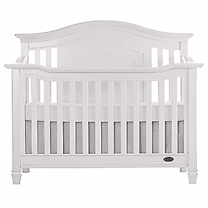 Evolur Fairbanks 5-in-1 Convertible Crib in Winter White
