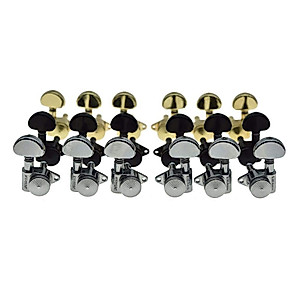 Wilkinson Locking Tuners 3x3 Full Size Locking Guitar Tuners Tuning Keys Pegs Guitar Machine Heads for Les Paul or Acoustic Guitars Chrome