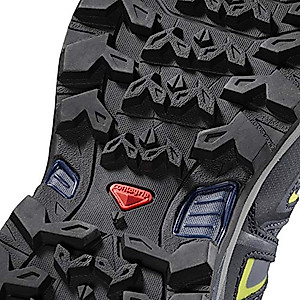 Salomon X Ultra 3 MID Gore-TEX Hiking Boots for Women, Crown Blue/Evening Blue/Sunny Lime, 8