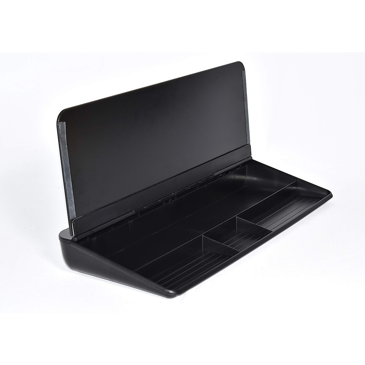 Audio-Visual Direct - Glass Desktop Computer Keyboard Whiteboard Notepad Set, Black (Includes Neon Marker, Eraser & Sticky Notes)