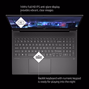 HP Victus 16.1" FHD 144Hz Display Gaming Laptop, Intel Core i7-13700HX, NVIDIA GeForce RTX 4060, 64GB DDR5 RAM, 4TB PCIe SSD, Wi-Fi 6, Webcam, Backlit KB, RJ-45, HDMI, Windows 11 Home