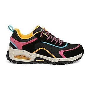 Skechers Women's UNO Trail-Brighter Hiker Sneaker, BKMT, 5.5