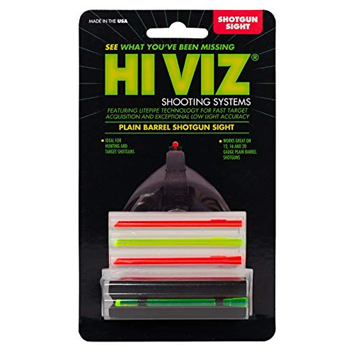 HIVIZ Snap On Sight for Plain Barrel Shotgun