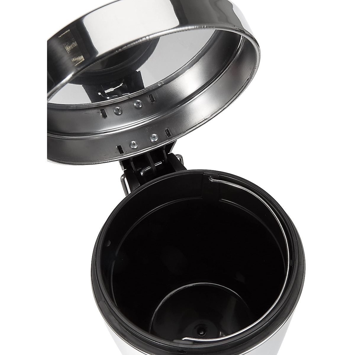 Wesco 103014-41 Pedal Trash Can, Stainless Steel Mirror, Size: Diameter: 6.7 x Height: 10.2 inches (17 x 26 cm), Pedal Bin 3L, 103