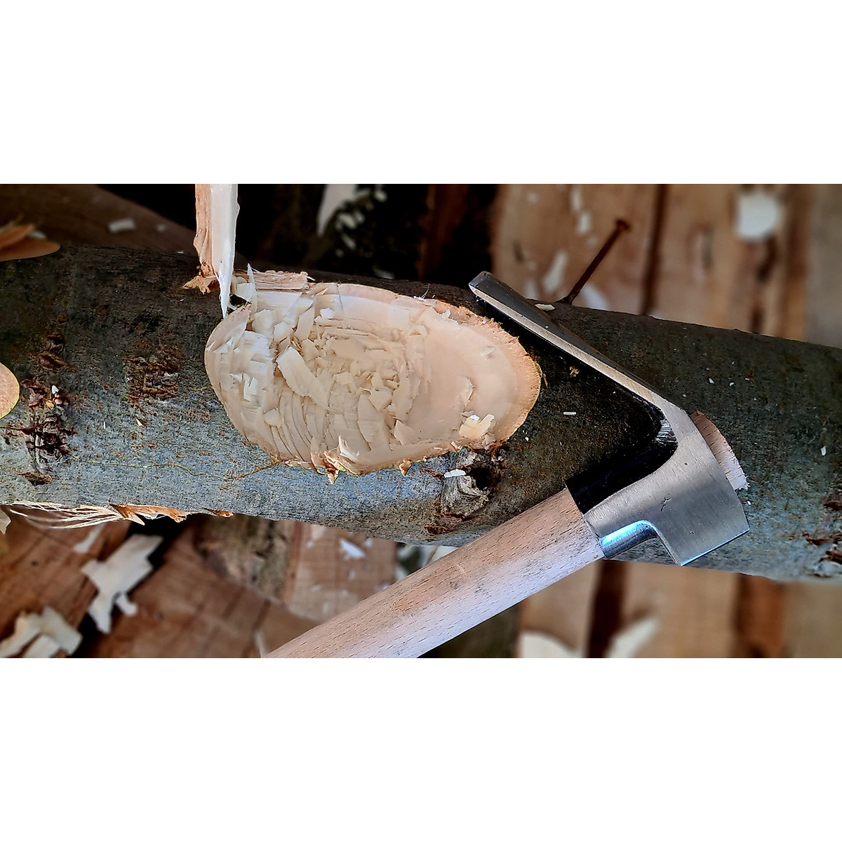 ozul Handmade Curved bowl adze Set of 4, Woodworker gift