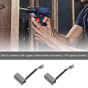 SING F LTD 1617014142 Carbon Brushes 15% Copper Powder Compatible with Bosch Rotary Hammer Drill Power Tools 18.2x7.8x7mm Pack of 4