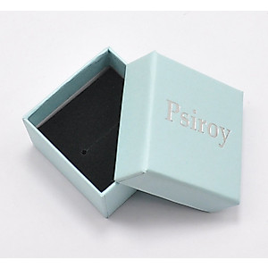 Psiroy 925 Sterling Silver Plated Created Blue Topaz Filled Heart 3 Stone Promise Ring Size 8