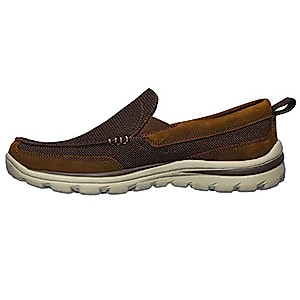 Skechers Men's Superior Milford Loafer, Brown, 10.5 Medium US