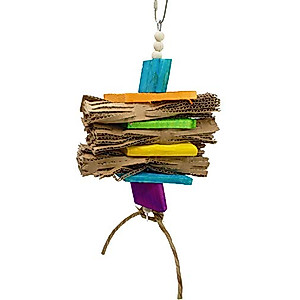 Bonka Bird Toys 1057 Paper Squash Shredding Foraging Natural Parrot Quaker Parrotlet Budgie Macaw