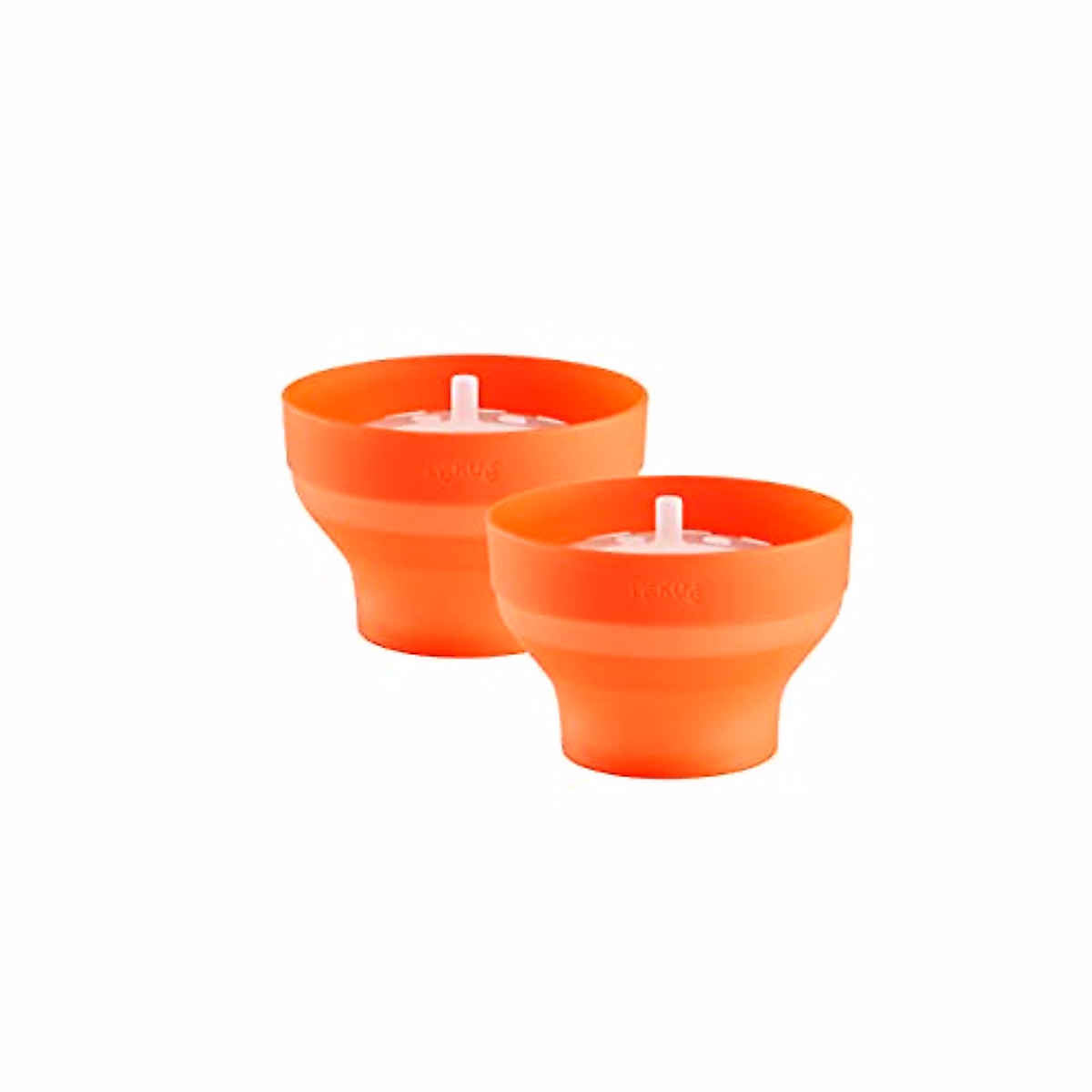 Lékué Mini Microwave Popcorn Maker, Set of 2, Red