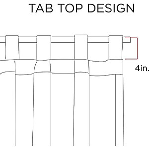 Madison Park Andora Embroidered Back Tab Fabric Single Window Living Room, Transitional Rod Pocket Light Curtain for Bedroom, 1-Panel Pack, 50 x 84, Grey