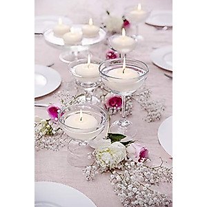 Bolsius Unscented 1.75" Floating Candles – Set of 40 White Floating Candles – Cute and Elegant Burning Candles – Candles with Nice and Smooth Flame – Party Accessories
