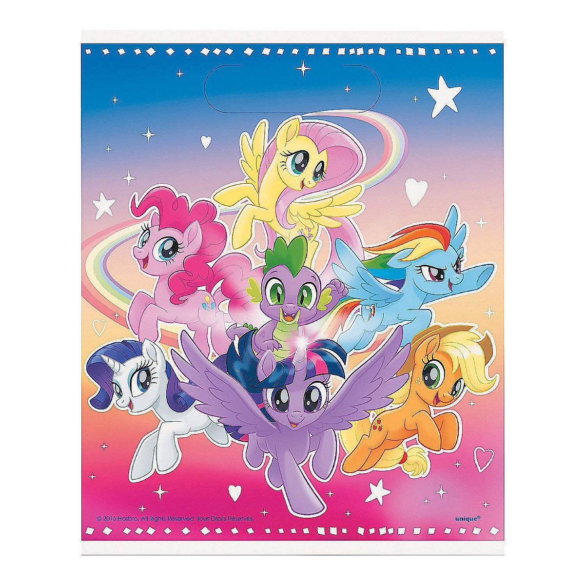 Fun Express - My Little Pony Loot Bags, 8ct for Birthday - Party Supplies - Licensed Tableware - Misc Licensed Tableware - Birthday - 8 Pieces