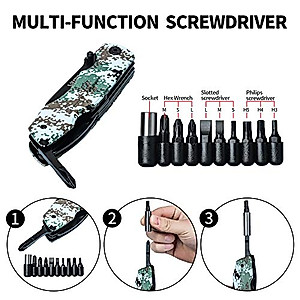 Multitool Pocket Knife, Gifts for Men Him Dad Husband Boyfriend, Survival Multi Tool, Multipurpose Tactical Utility Pliers for Fishing, Camping