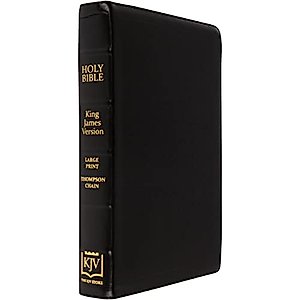 KJV Large Print Thompson Chain Reference Bible - Lambskin Edition
