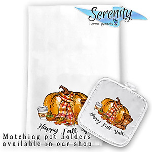 Fall Decor | Fall Decorations Kitchen Towels | Fall Hand Towels For Bathroom | Pumpkin Decor | Autumn Table Decorations | Harvest Thanksgiving Halloween Gnomes