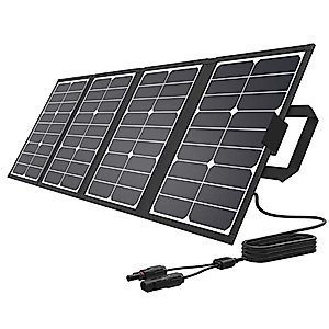 MONTEK 80W Foldable Solar Panel for Solar Generator, fit for Jackery/BLUETTI/Goal Zero/Anker/ECO Flow Portable Power Station, Outdoor Camping RV Off-Grid System