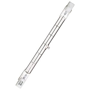 Satco S3431 1/Card 120V 100-Watt T3 R7S Base Light Bulb, Clear
