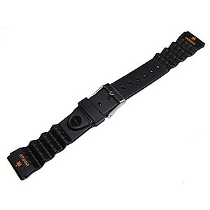 RARE 19mm Timex Black Watch Band for Vintage Ironman Triathlon LAP 100, 70381, 70457, TX470381