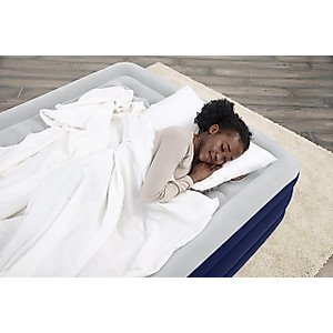 Bestway Tritech Air Mattress Full 15" with Built-in AC Pump, Navy