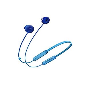 TCL SOCL200BT Wireless Earbuds Bluetooth Headphones with 12.2mm Speaker Drivers for Rich Bass and Clear Sound, Built-in Mic - Ocean Blue