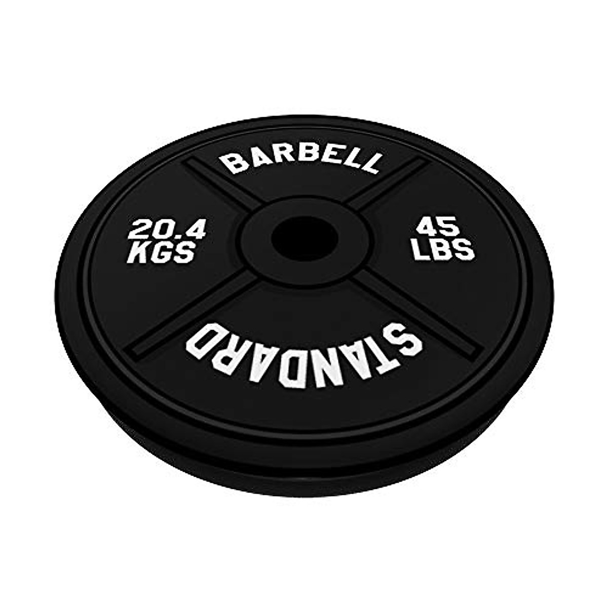 Weightlifting Barbell Plate - Weight Lifting Gift PopSockets PopGrip: Swappable Grip for Phones & Tablets