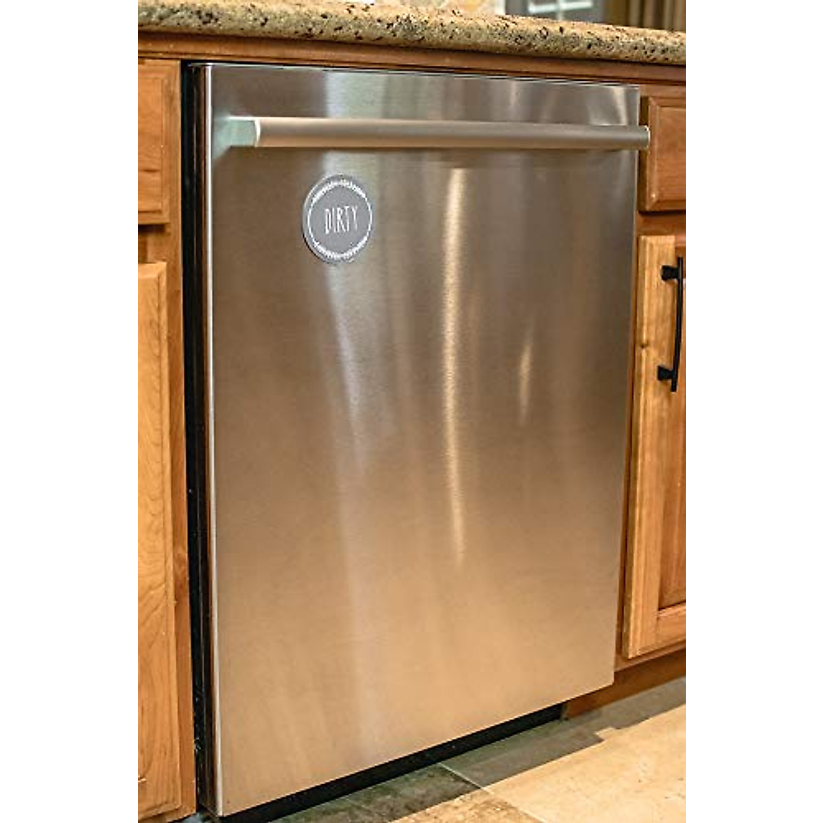 Dishwasher Magnet Clean Dirty Sign, Farmhouse Rustic Clean Dirty Magnet for Dishwasher, Dirty Clean Dishwasher Magnets, Dishwasher Clean Dirty Sign, Double-Sided Strong/Non Scratch