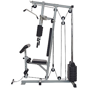 BalanceFrom RS 80 Home Gym System Workout Station with 330LB of Resistance, 125LB Weight Stack