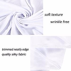 White Backdrop Curtain for Parties Wedding Wrinkle Free White Photo Curtains Backdrop Drapes Fabric Decoration for Baby Shower 5ft x 7ft,2 Panels