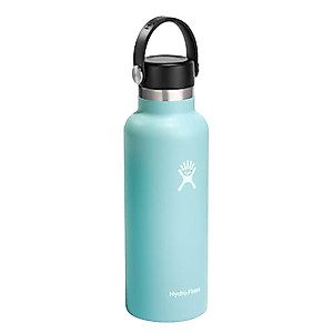 Hydro Flask 18 oz Standard Mouth with Flex Cap Stainless Steel Reusable Water Bottle Dew - Vacuum Insulated, Dishwasher Safe, BPA-Free, Non-Toxic