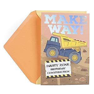 Hallmark Birthday Greeting Card for Kids (Hasbro Tonka Truck)