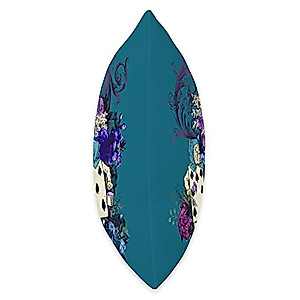 Alice in Wonderland Designs Purple Teal Steampunk Cards Rose Garden Alice in Wonderland Throw Pillow, 18x18, Multicolor